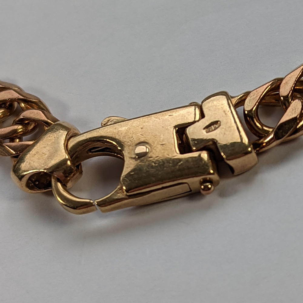 9ct Gold Double Link Cuban Curb Chain 19" - Own4Less